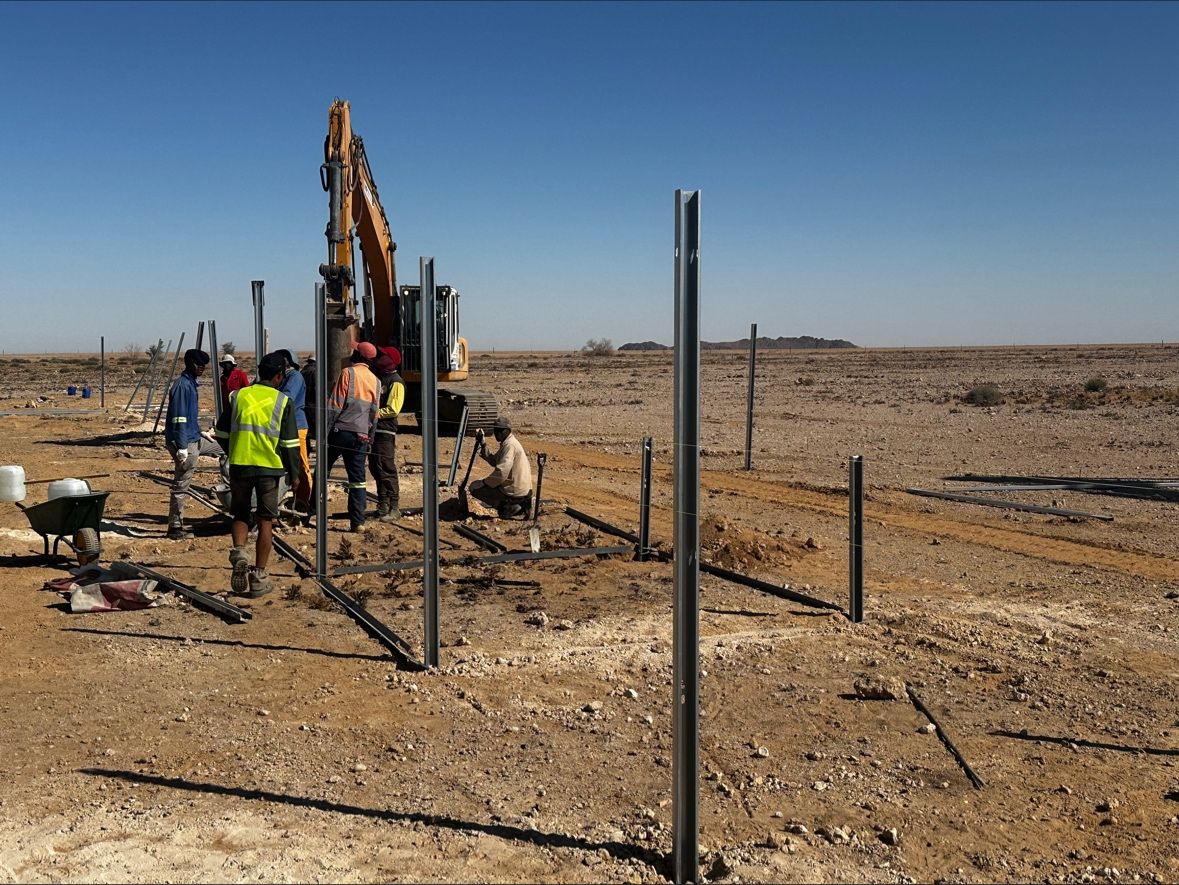 HyIron’s Project Oshivela reaches 33% completion on solar field